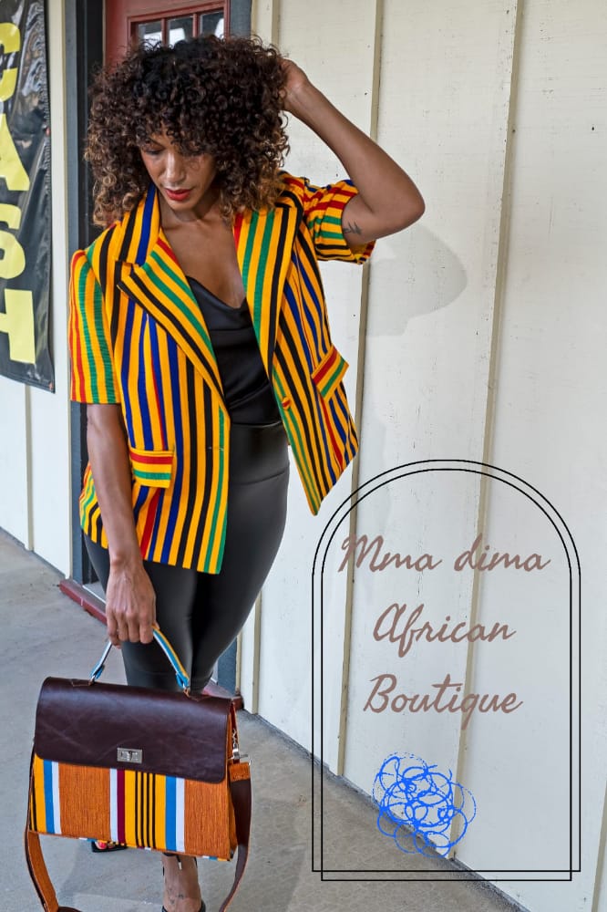 Handmade Ghana Kente Jacket – U4Udesigns